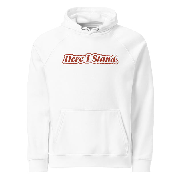 Here I Stand Hoodie, Red Logo – 1517 Publishing